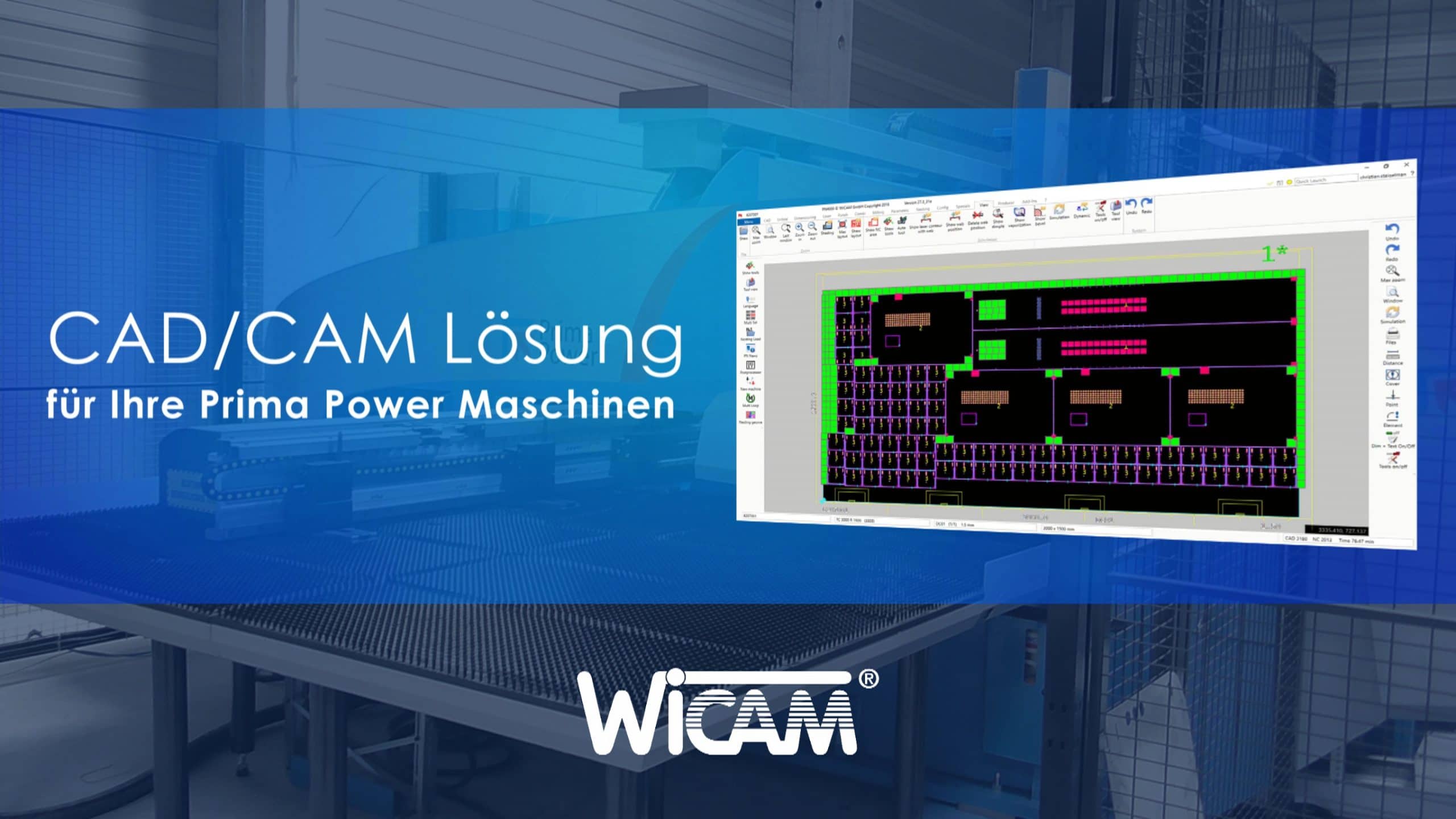 CAD/CAM/PPS Software für PrimaPower - WiCAM