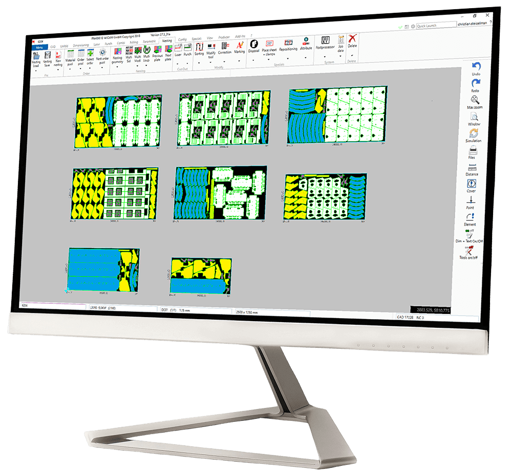 CAD/CAM Nesting Software - CAD/CAM System - PN4000 - WiCAM